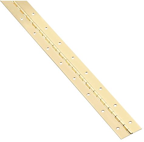 National Hardware N148 304 1 12 X 48 Brass Continuous Hinge