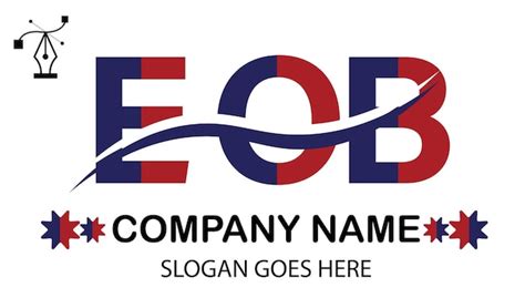 Logotipo Da Letra Eob Vetor Premium