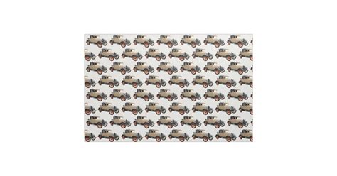 Vintage Model A Classic Car Fabric Zazzle