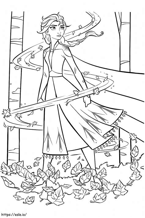 Amazing Elsa Coloring Page