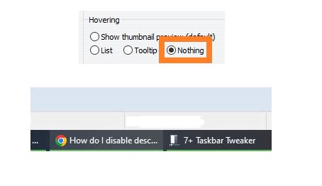 How Do I Disable Descriptive Pop Ups NOT Thumbnails At Taskbar Windows Forums