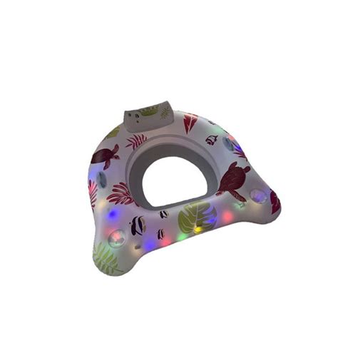 ®tonlrgy Fauteuil De Piscine Gonflable Avec Lumières Led à Couleurs