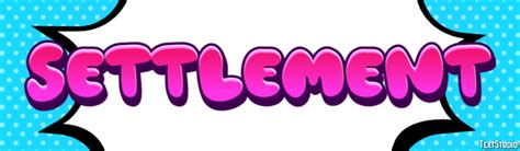 Settlement Text Effect And Logo Design Word