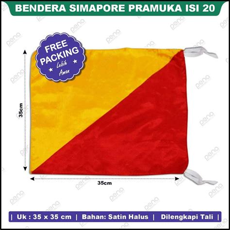 Jual 10 Pasang Bendera Simapur Bendera Semaphore Bendera Pramuka Bendera Morse Bendera