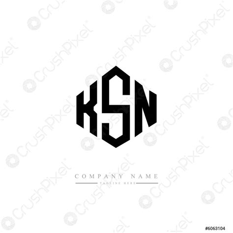 Ksn Letter Logo Design With Polygon Shape Ksn Polygon And Stock Vector 6063104 Crushpixel