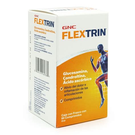 Flextrin Glucosamina Condroitina Gnc 60 Tabletas