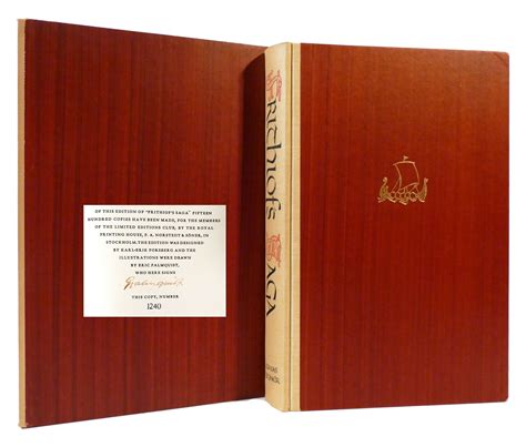 Frithiofs Saga Signed Eric Palmquist Esaias Tegner First Edition First Printing