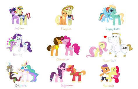 My Favourite Mlp Ships Handdrawn By Purplewonderpower On Deviantart