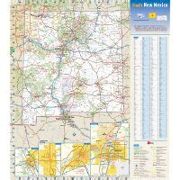 Large Detailed Roads And Highways Map Of New Mexico State With All