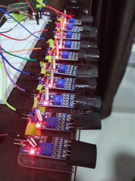 air piano using ir proximity sensor and arduino uno atmega 328 6