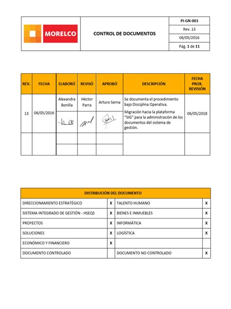 Pi Gn 003 Control De Documentos Pdf Servidor Computación Logística