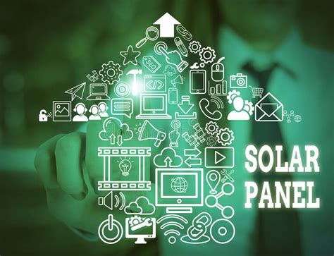 Handwriting Text Writing Solar Panel Concept Meaning Designed To Absorb Suns Rays Source Of
