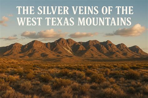 The Silver Veins Of The West Texas Mountains
