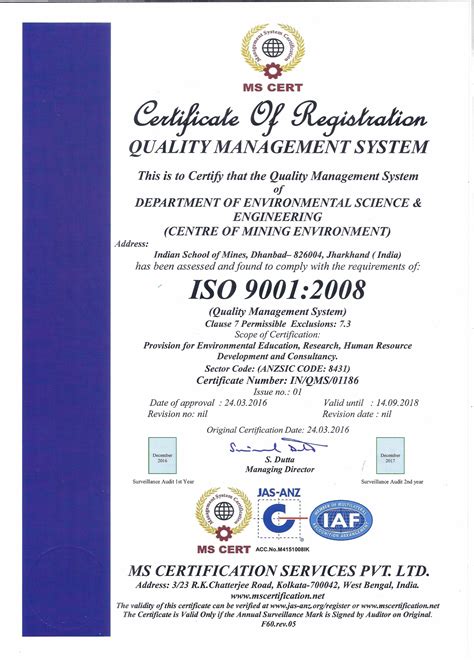 Mining Engineering Certificate Faculty Of Engineering Department Of