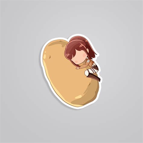 Sashas Potato Aot Anime Sticker Commemorate The Queen Of Snacks From