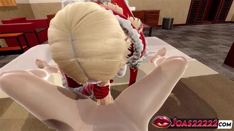 שדון חג המולד עושה מציצה לוהטת לזין גדול על מיטה פורנו אנימציה תלת