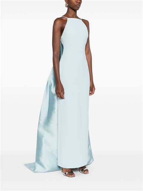 Solace London Ulla Maxi Dress Blue Womenos44009arcticblue