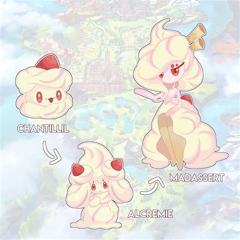 I Drew A Possible Evolution Line For Alcremie I Wanted To Share It With You Guys Pokemon
