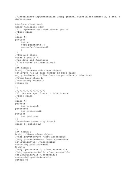 Practiceinheritance Download Free Pdf Inheritance Object Oriented