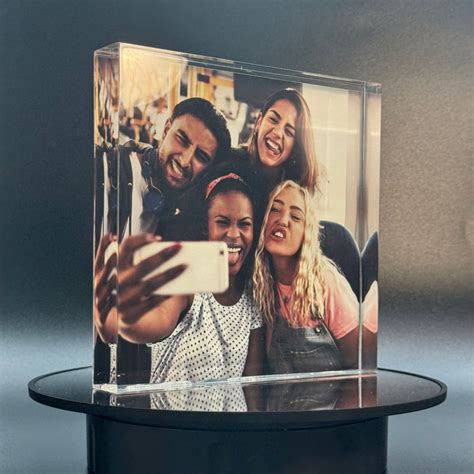 Acrylic Frameless Picture Frame Etsy