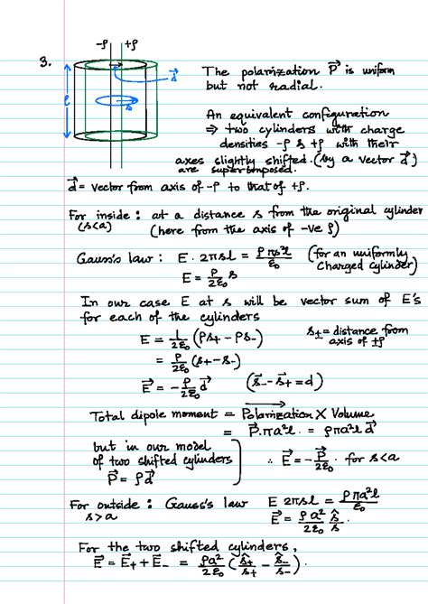 Phy113 Tutorial 6 Sol 5 3 The Polarization Is Uniform But Not Radial