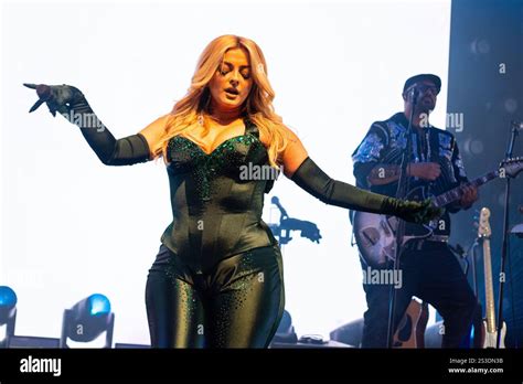 London Uk July 28th 2023 Bebe Rexha Performing Live At The O2