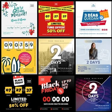 Event Countdown Poster Templates