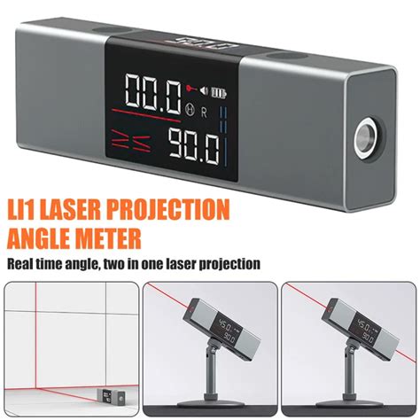 Laser Protractor Angle Measure Laser Level Meter Ruler Tool Led Digital W Holder £27 49