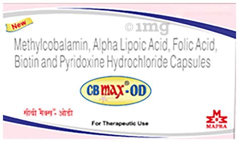 Buy Cb Max Od Tablet Online View Uses Review Price Compositio