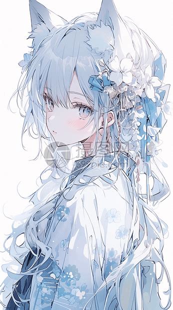 二次元创意动漫人物插画图片下载 正版图片600228451 摄图网