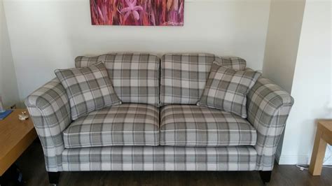 Sofa In Hebrides Check Fabric Raymond Mackenzie Upholstery