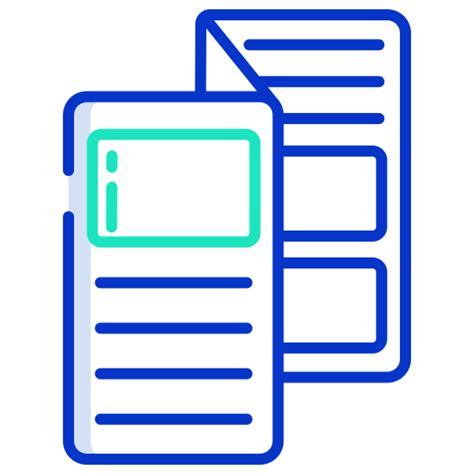 Brochure Icongeek Outline Colour Icon