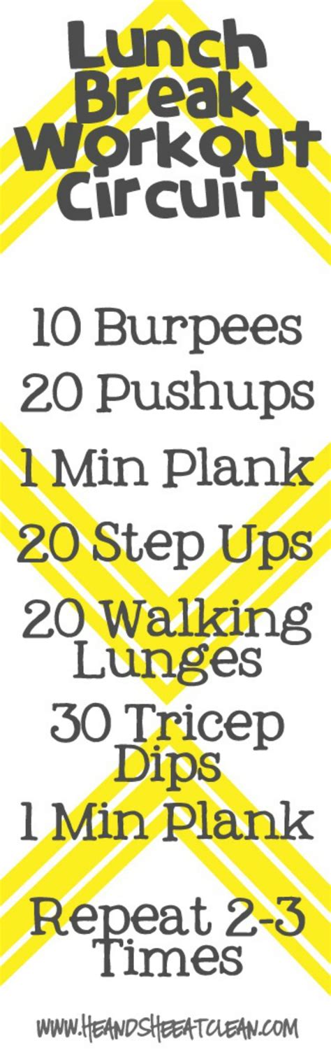 Lunch Break Workout Circuit