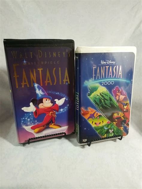 Walt Disneys Fantasia And Fantasia 2000 Vhs Movies Bundle W Inserts £9