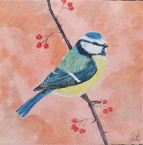 Картина синичка — цена 400 грн в каталоге Картины Купить товары для дома и быта по доступной