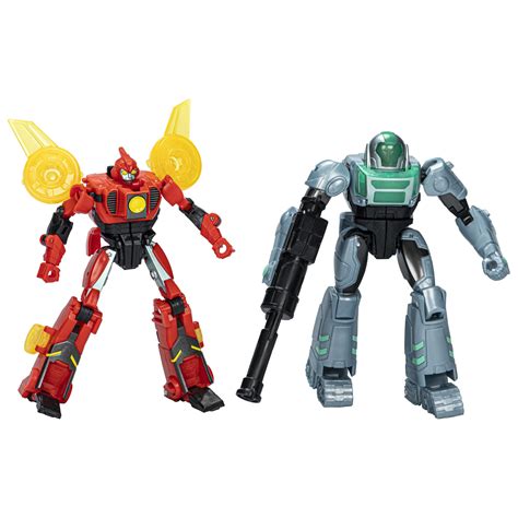 Transformers Earthspark Cyber Combiner Terran Twitch And Robby Malto Robot Action