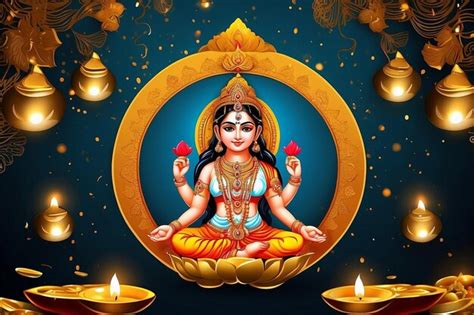 Happy Dhanteras Festival Premium Ai Generated Image