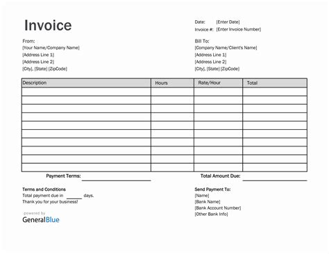 General Invoice Template