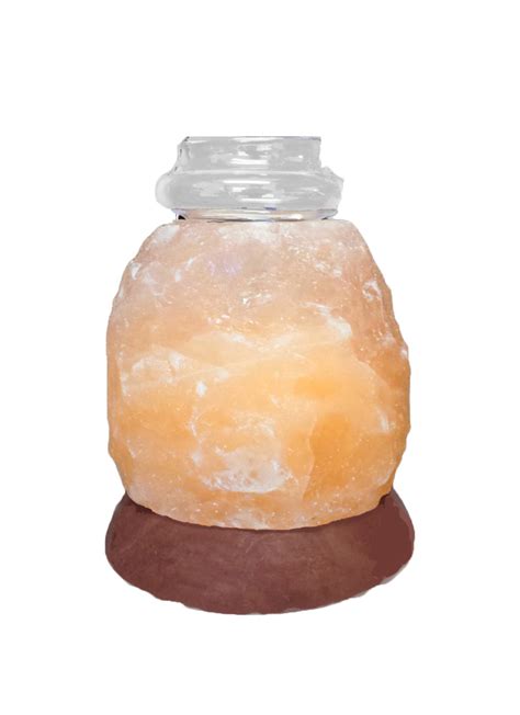 Himalayan Salt Aromatherapy Diffuser With A Hand Blown Glass Bowl For