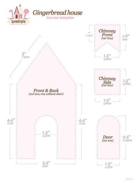 Gingerbread House Template Free Printable Gingerbread House Cookies