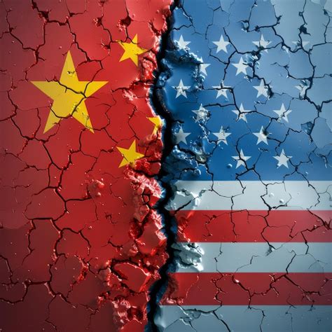 Economic Battle Usa Versus China Financial And Political Confrontation