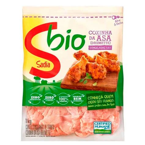 Coxinha Da Asa Sadia Bio Iqf 1kg Redemix