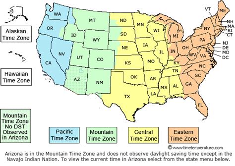 Us Map With States And Time Zones Your Ultimate Guide