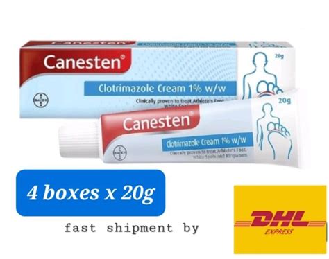 Canesten Cream Antifungal Ringworm Infection Athletes Foot 4 Boxes X