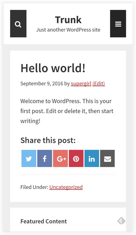 Arrange Menu Search Buttons With Site Title Robin Gale Cornett