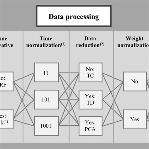 Combinations Of Commonly Used Data Preprocessing Steps Before Download Scientific Diagram