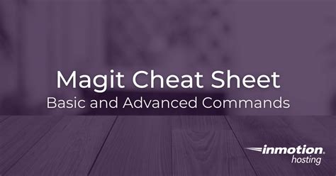 Emacs Magit Cheat Sheet