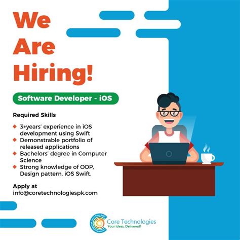 Core Technologies Pk On Linkedin Hiring Hiring Hiringtech Ios Careersatcore