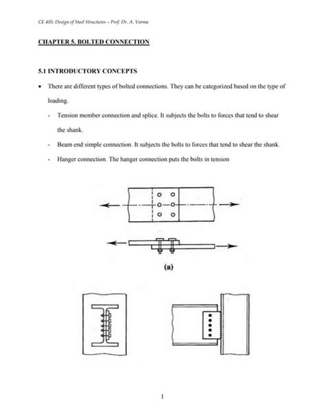 Design Of Bolted Connections Pptx Physics Science