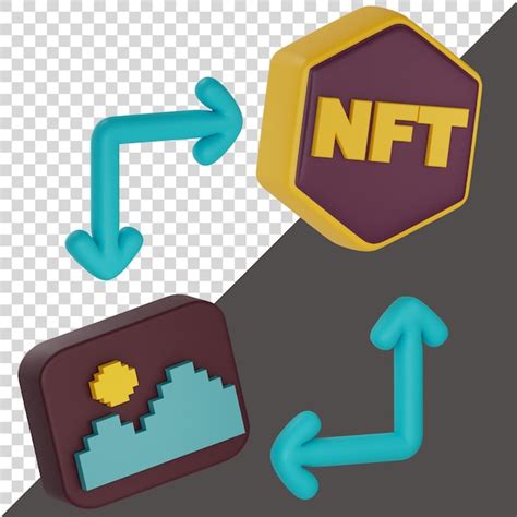 premium psd mint artwork convert to nft 3d rendering